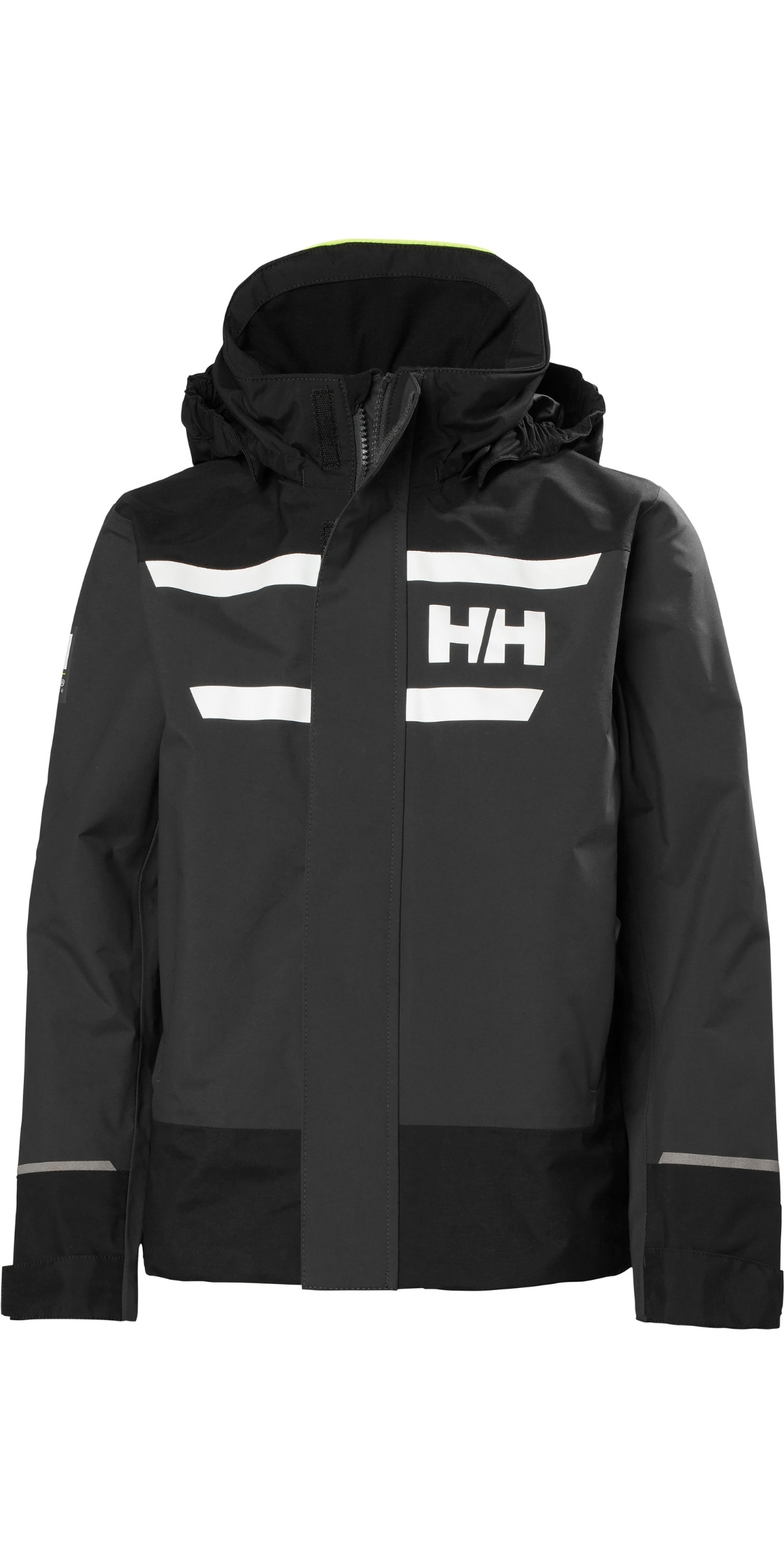 2025 Helly Hansen Juniors Salt Port 2 0 Jacket 41694 - Ebony - Sailing - Sailing | Wetsuit Outlet